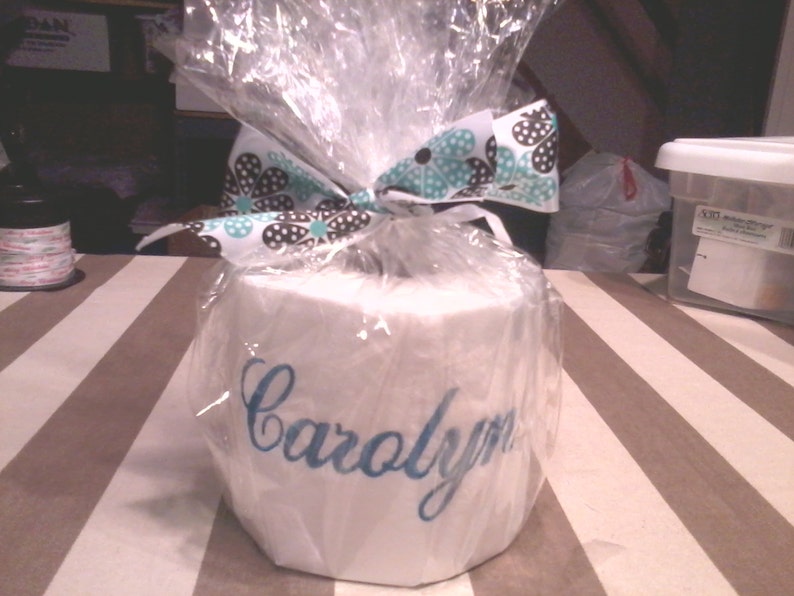 Embroidered Personalized Toilet Paper With Name or Monogram - Etsy