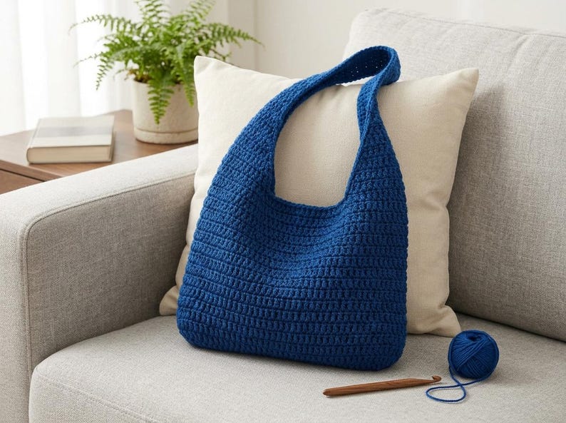 Crochet Slouchy Bag Pattern | the Easy Everyday Slouchy Tote Crochet ...