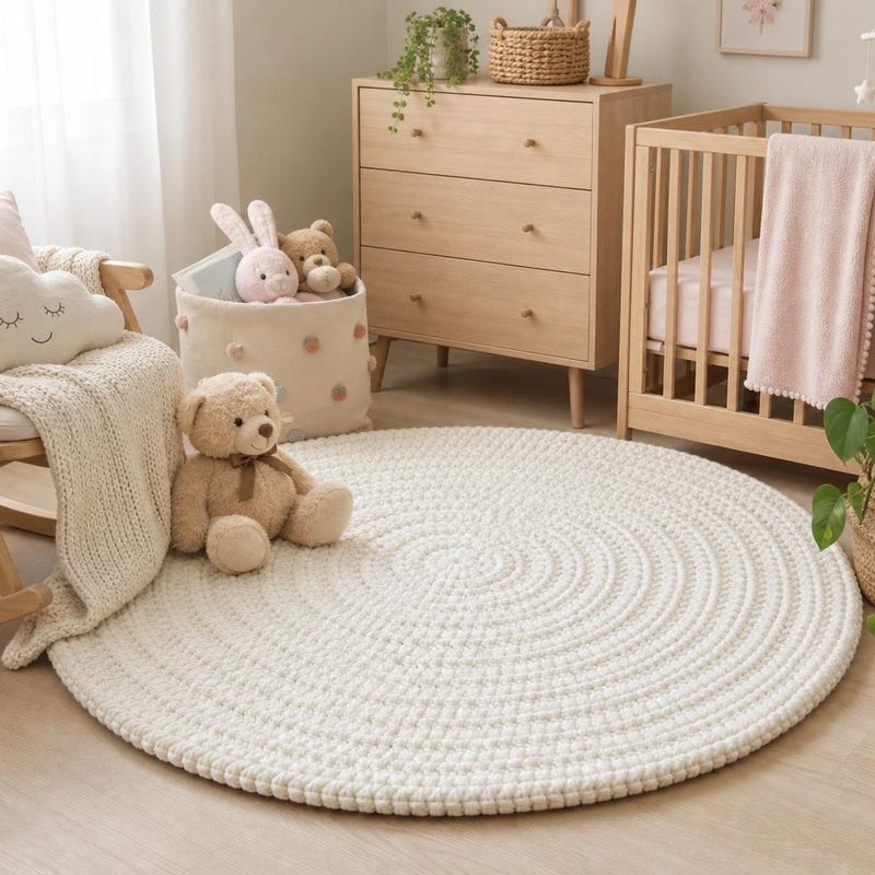 Round Patterned Rugs - Etsy