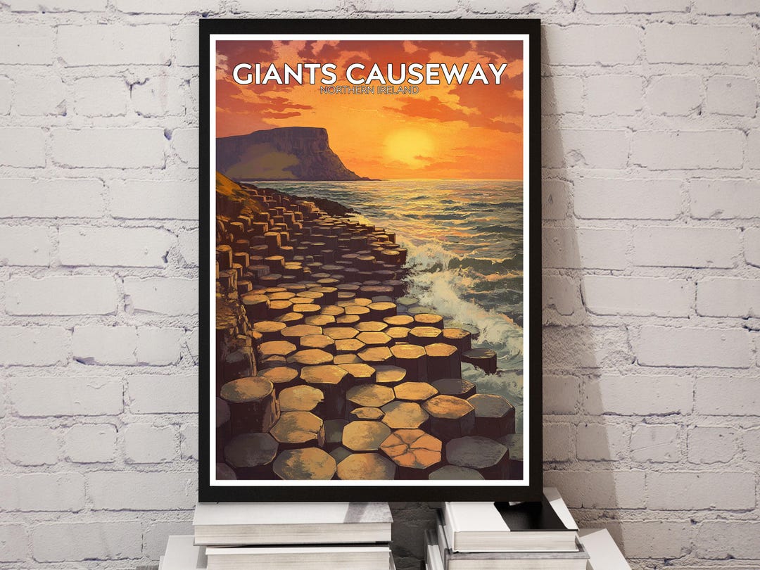 Giant's Causeway Travel Print - Wall Decor - Giant's Causeway Wall Art ...