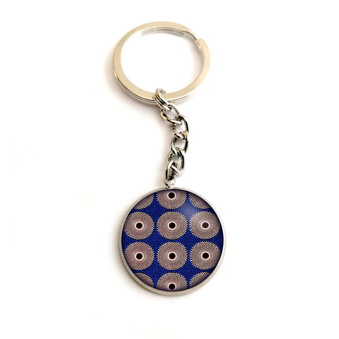 Blue Key Ring Wax Ethnic Bohemian Bag Jewel Stainless - Etsy UK