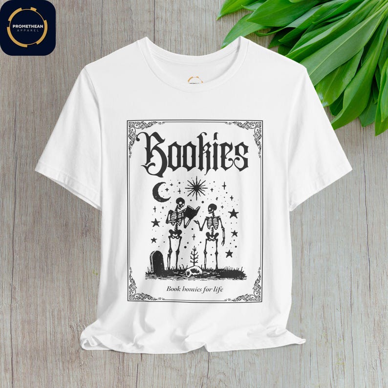 Gothic Bookworm Skeleton Tee, Spooky Book Lovers Shirt - Etsy UK