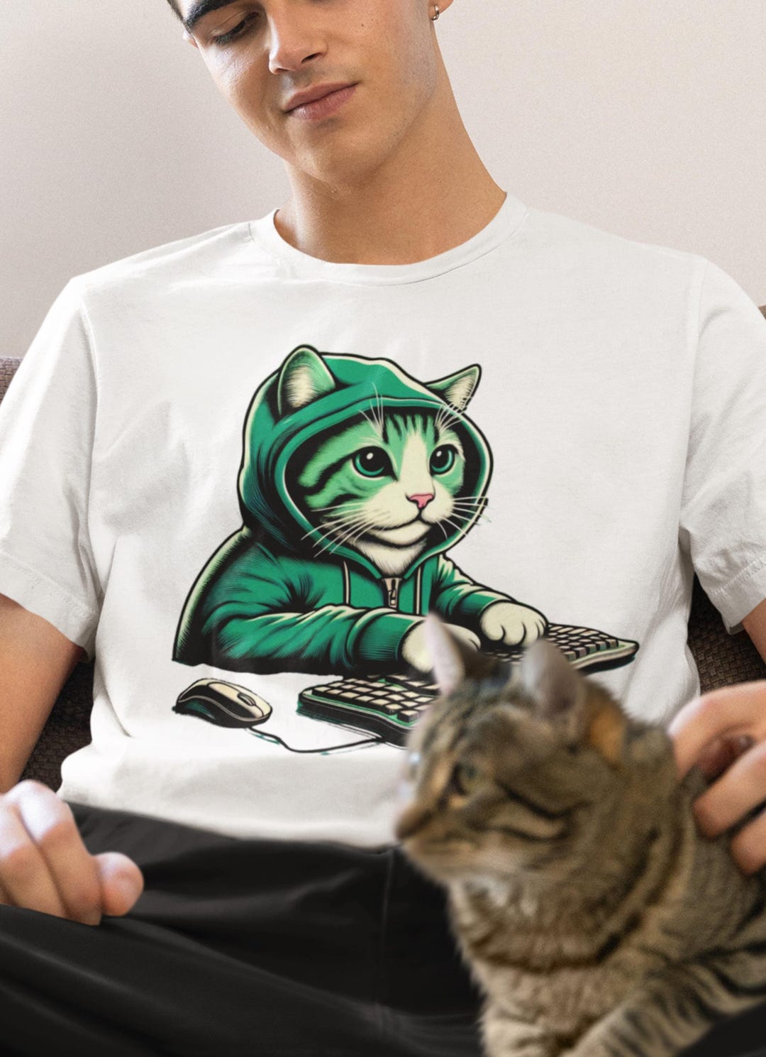 Hacker Cat Coding Shirt: Funny Programmer Gift - Etsy
