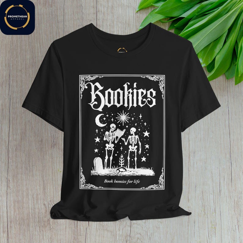 Gothic Bookworm Skeleton Tee, Spooky Book Lovers Shirt - Etsy UK
