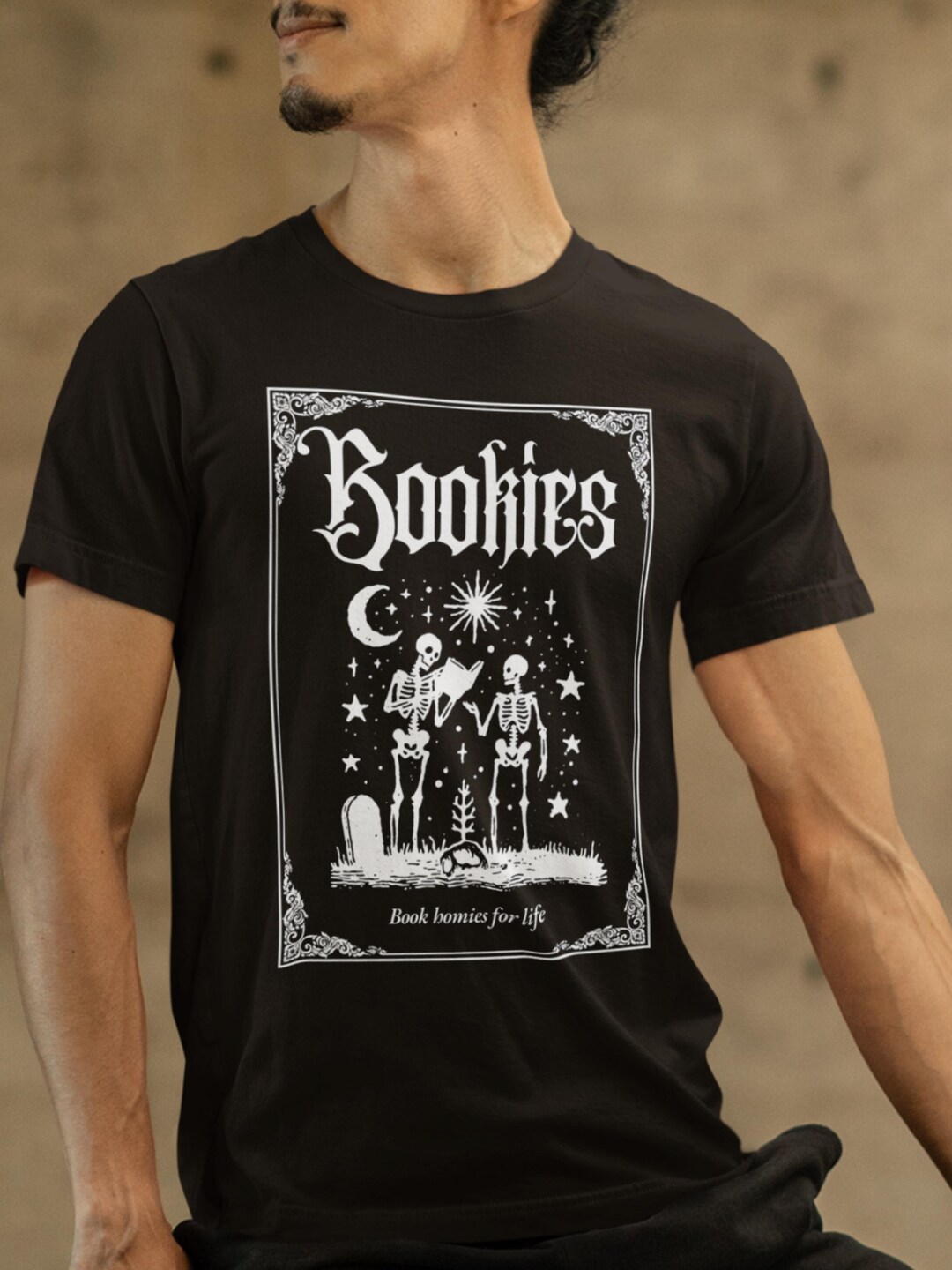 Gothic Bookworm Skeleton Tee, Spooky Book Lovers Shirt - Etsy UK