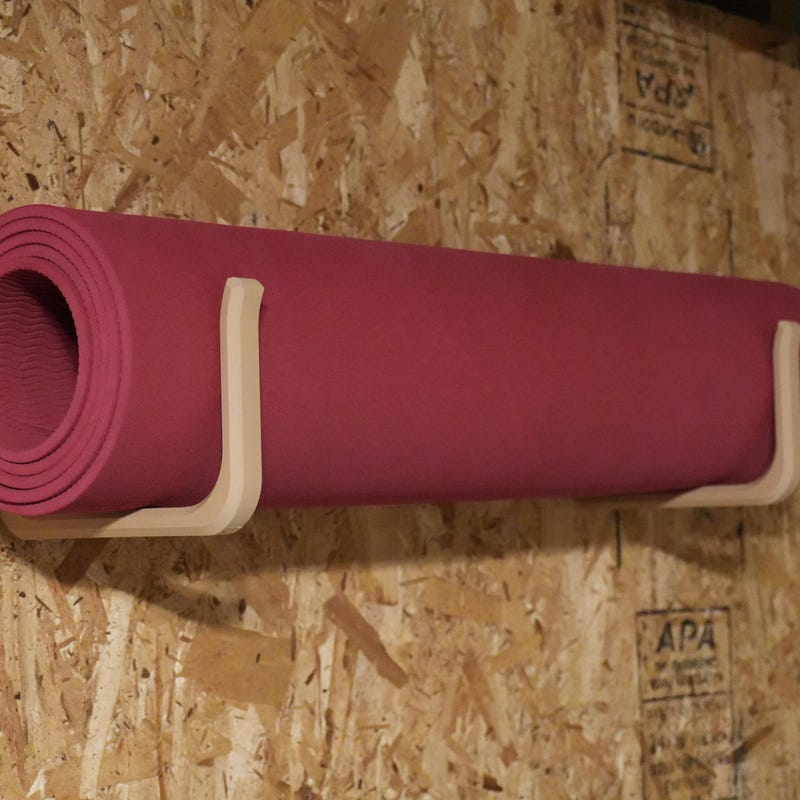 Yoga Mat Wall Holder - Etsy