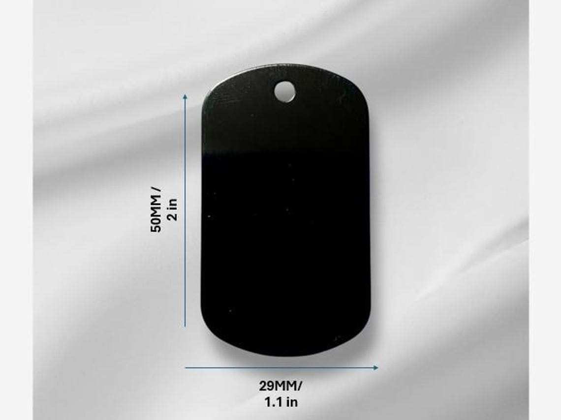 Laser Engraved Military Style Dog Tag. - Etsy