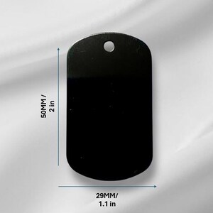 Laser Engraved Military Style Dog Tag. - Etsy