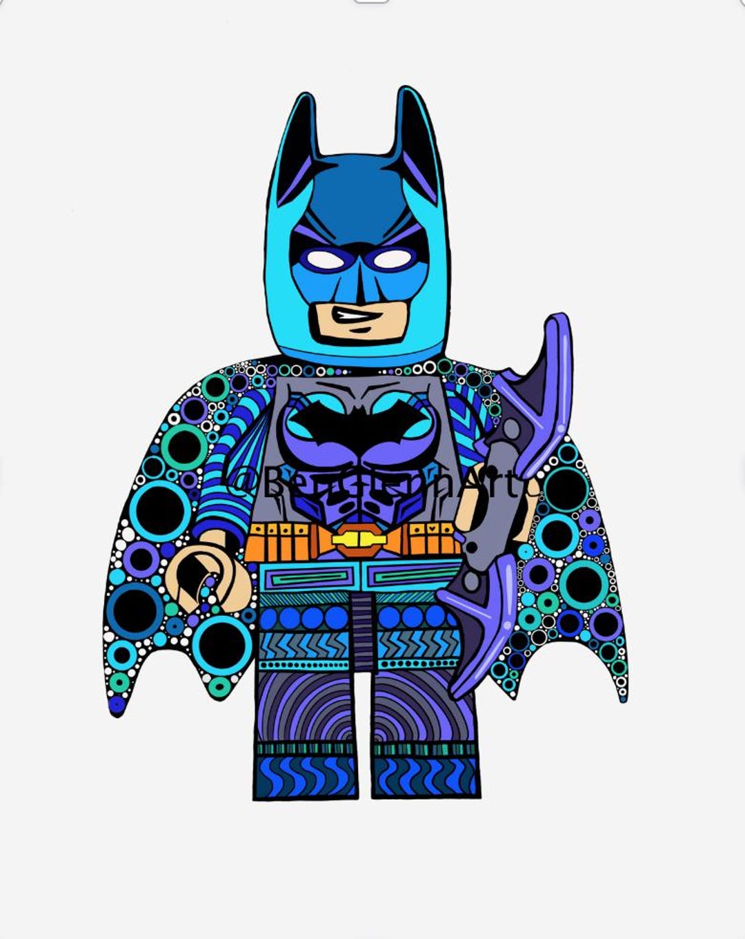 LEGO BATMAN Wall Art / Superhero Boys Room Decor / Batman Birthday ...