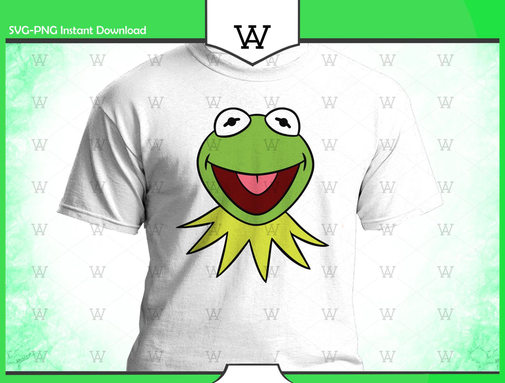 Kermit the Frog Svg Png, 12 Designs Easy to Use, Cartoon Characters ...