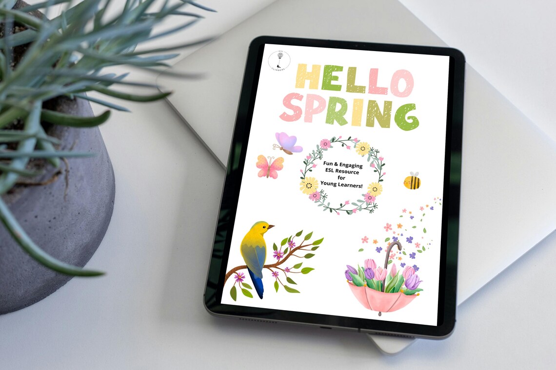 Printable Educational Spring Mini-workbook for Kids ESL Resource Video ...