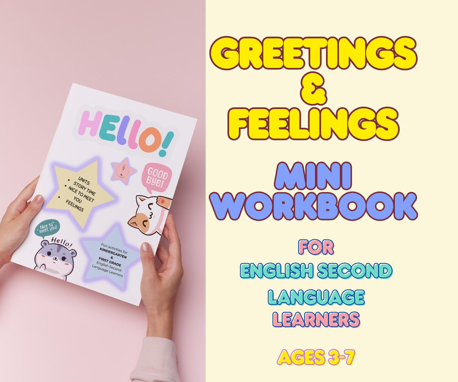 Educational Printable ESL Mini-workbook About Greetings and Feelings ...