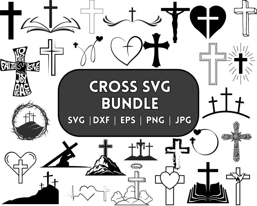 Jesus Cross Svg Bundle , Old Rugged Christian Cross Svg, Faith Cross ...