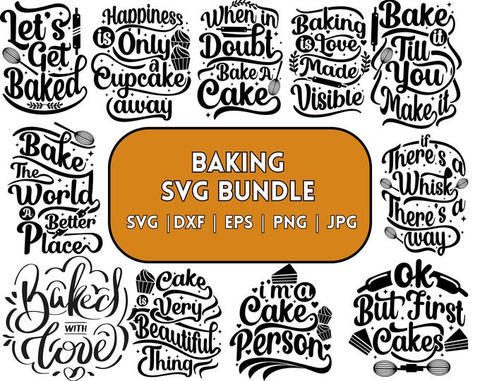 Baking SVG Bundle, Baking Saying Svg Baking Queen SVG, Cut File, Cricut ...