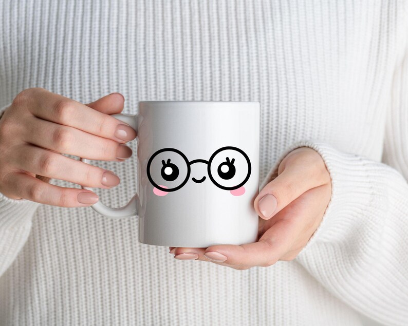 Kawaii Faces SVG Bundle, Cute Face Clipart, Cartoon Emoji Face Svg ...