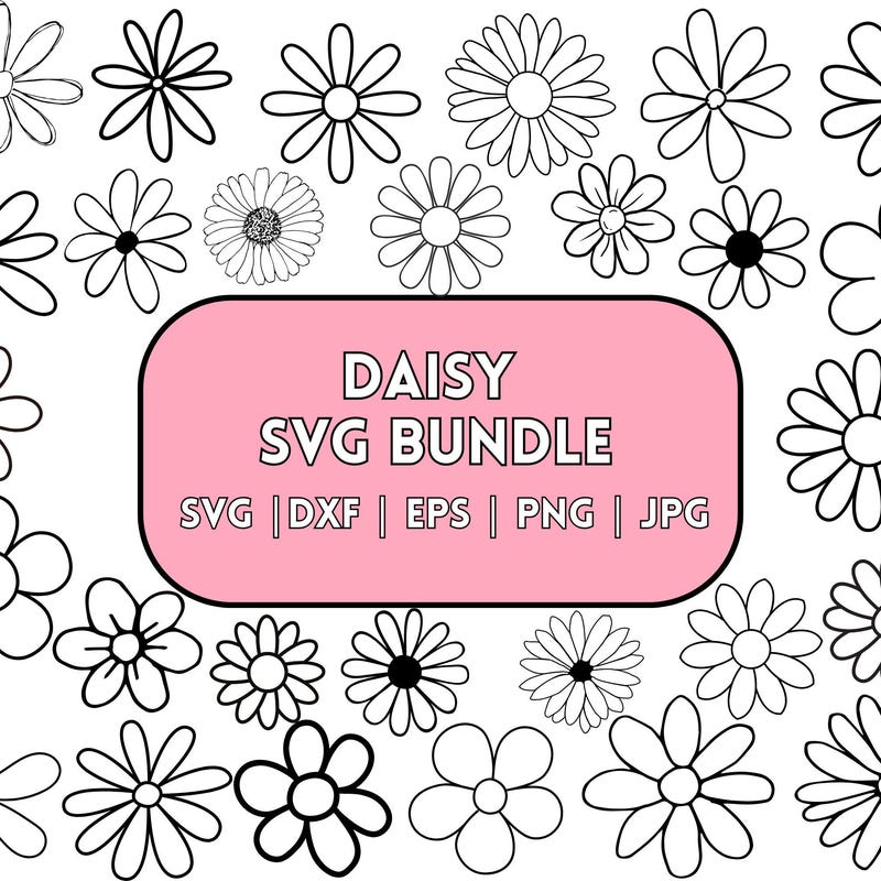 Daisy Flower Svg - Etsy