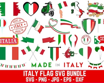 Italian Flag Svg Bundle Italian Flag Png Bundle Layered Cut Files ...