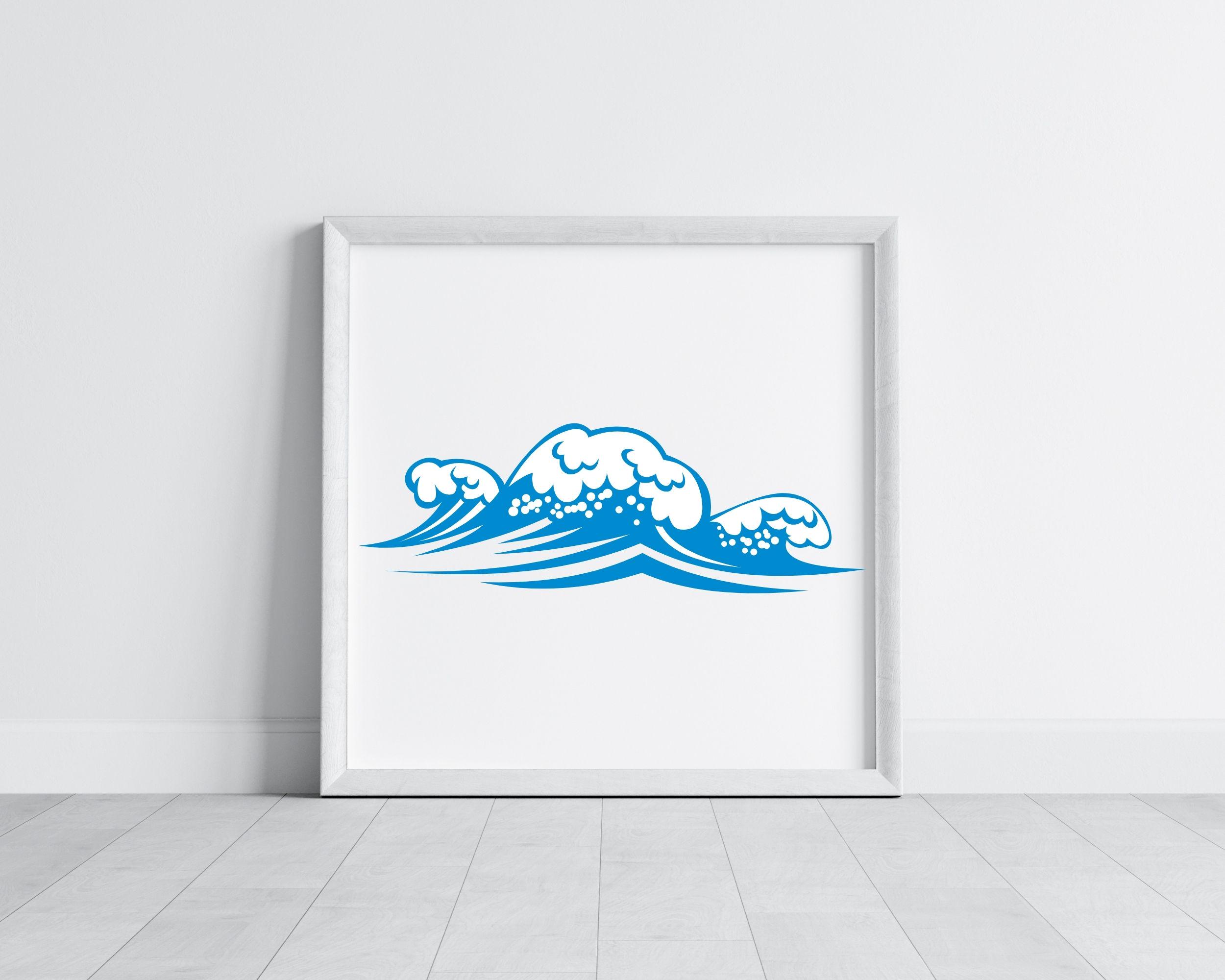 Wave Svg Bundle, Water Waves Svg, Ocean Waves Svg, Drop Svg, Tidal ...