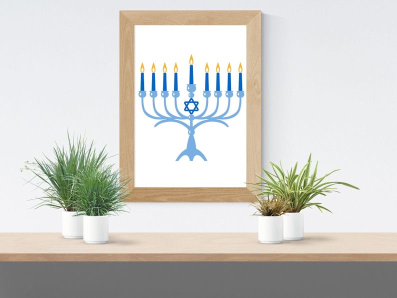 Hanukkah SVG Bundle, Menorah, Dreidel Clipart (digital Download) - Etsy