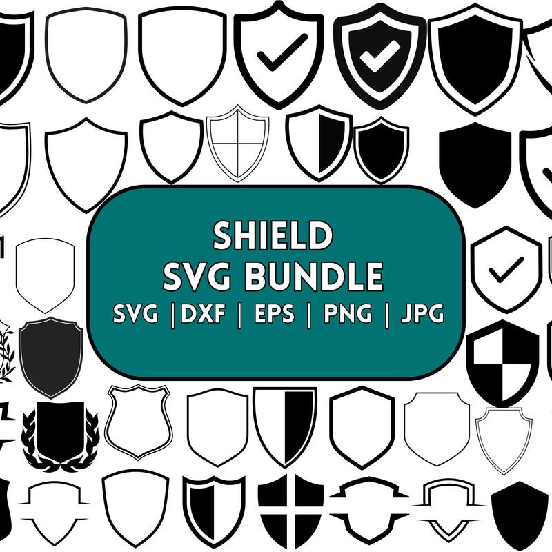 Shield Svg - Etsy