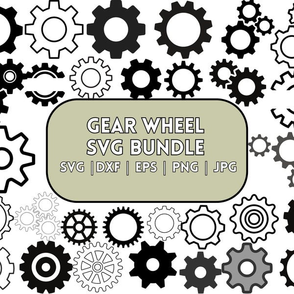 Cogs Svg - Etsy UK