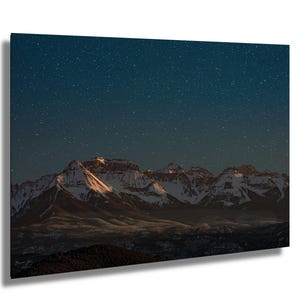 San Juan Mountain Night Sky, Colorado Mountain Photo, Starry Night ...