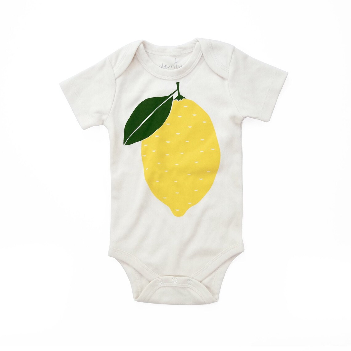 Organic Cotton Baby Bodysuit, Lemon Print, Gender Neutral - Etsy