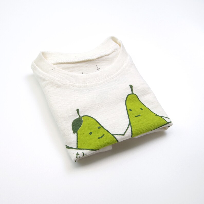 Perfect Pear Kids T-shirt, Organic Eco-blend, Gender Neutral - Etsy