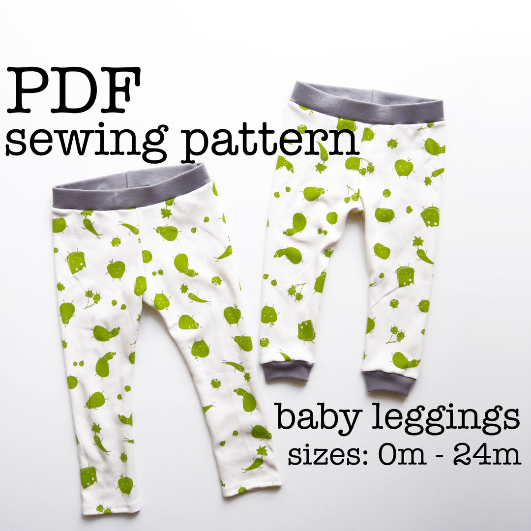 Baby Leggings Sewing Pattern, Baby Pants Pattern, Digital Download ...
