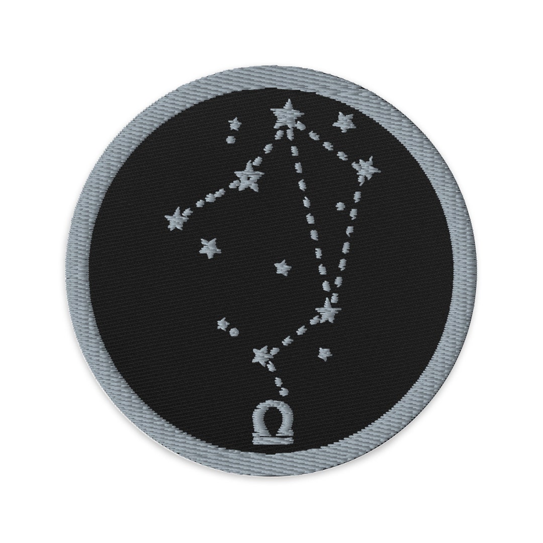 Libra Embroidered Patch: Zodiac Sign Iron-on Applique - Etsy