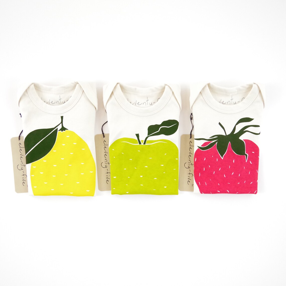 Organic Cotton Baby Bodysuit, Lemon Print, Gender Neutral - Etsy