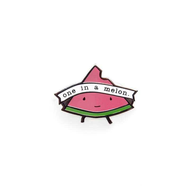 Watermelon Pin Funny Pins One in a Melon Valentines Day - Etsy