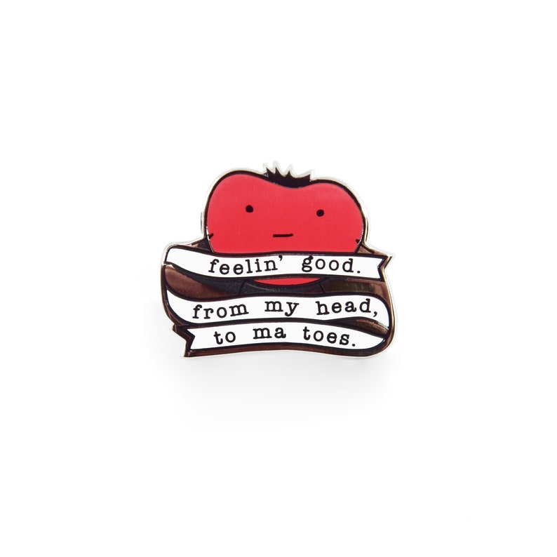 Tomato Pin Funny Enamel Pins Feel Good Tomato Galentines - Etsy