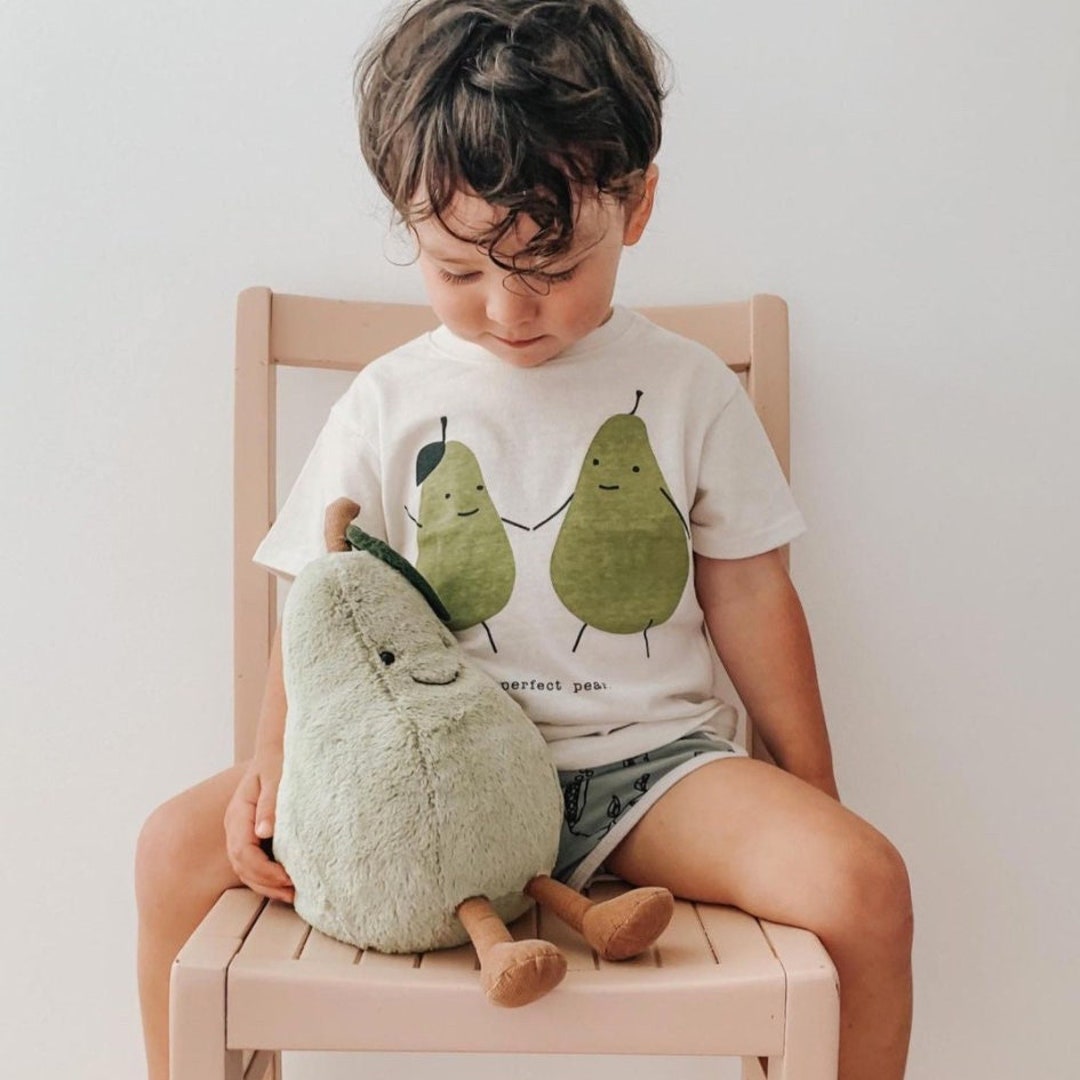 Organic Kids Clothes, the Perfect Pear, Kids Pear T-shirt, Gender ...