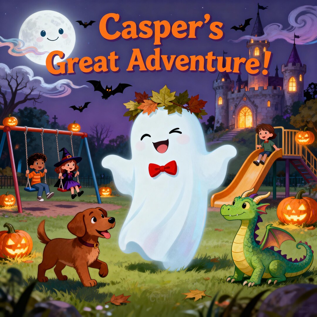Personalized Casper Ghost Storybook | Custom Kids Halloween Adventure ...