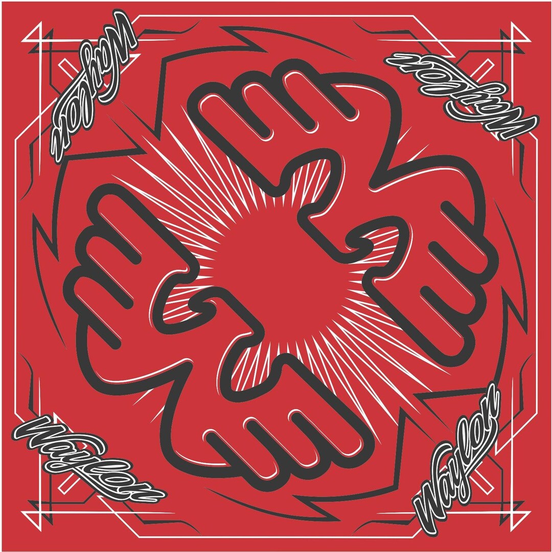 The 22" Waylon Jennings Red Double Flying W Bandana - Etsy