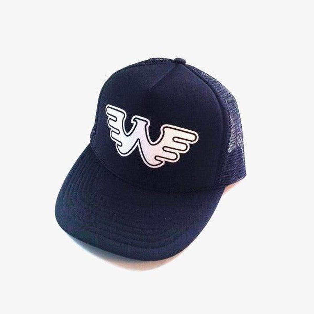 Waylon Jennings Symbol Flying W Trucker Hat - Black - Etsy