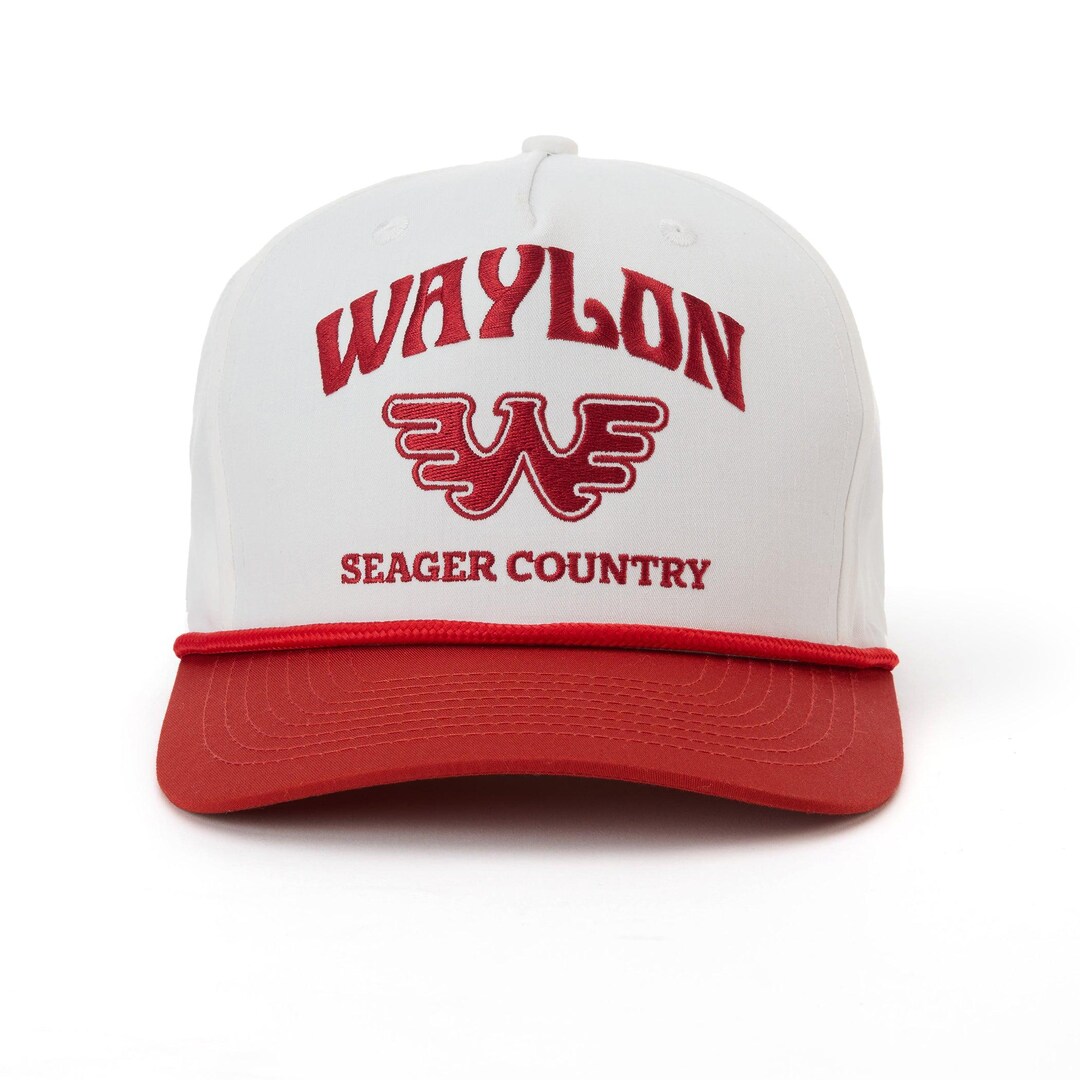 Seager X Waylon Jennings Country Snapback - Red - Etsy