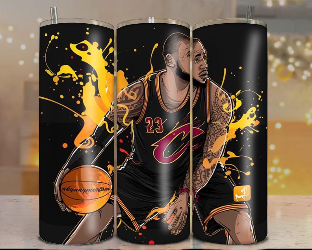 Basketball Star Lebron James Tumbler – 20oz Sublimation Wrap Jpg - Etsy