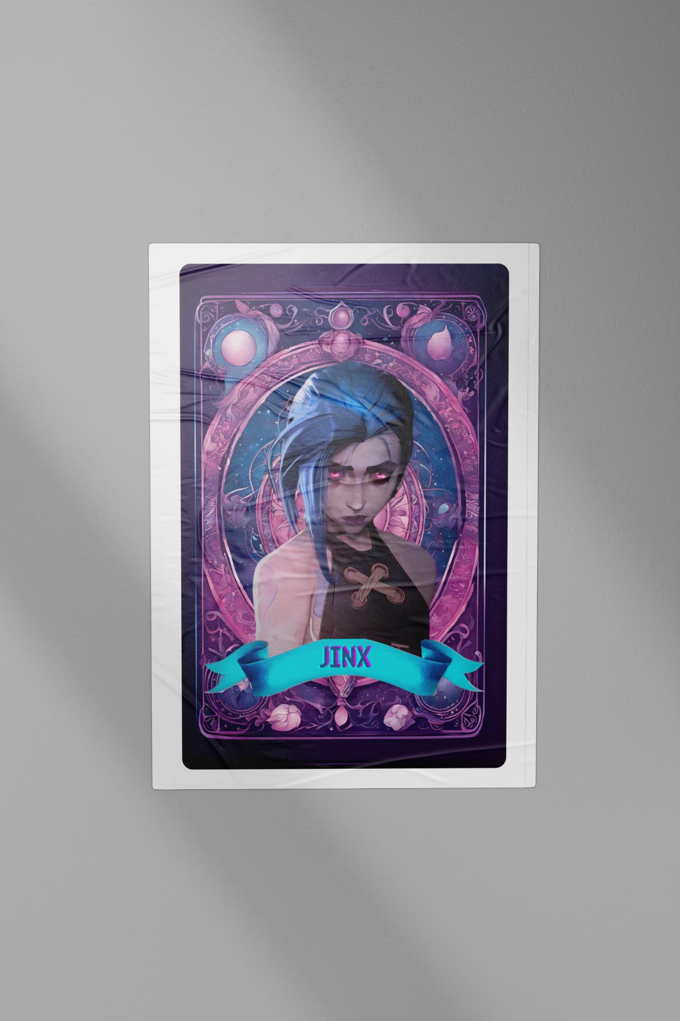 Arcane Poster | Jinx Tarot Poster | Tarot Poster | League of Legends ...