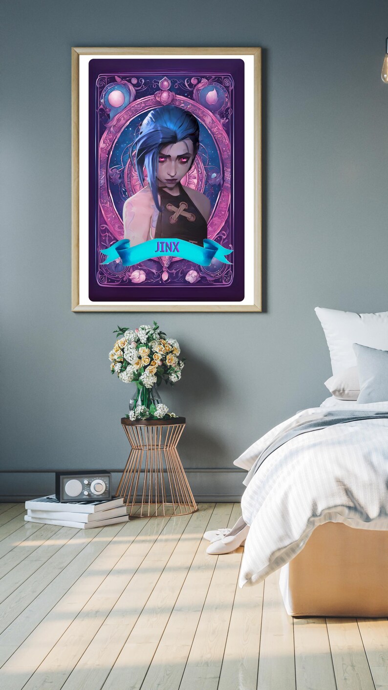 Arcane Poster | Jinx Tarot Poster | Tarot Poster | League of Legends ...