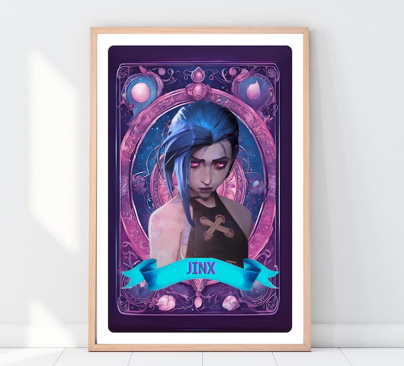 Arcane Poster | Jinx Tarot Poster | Tarot Poster | League of Legends ...