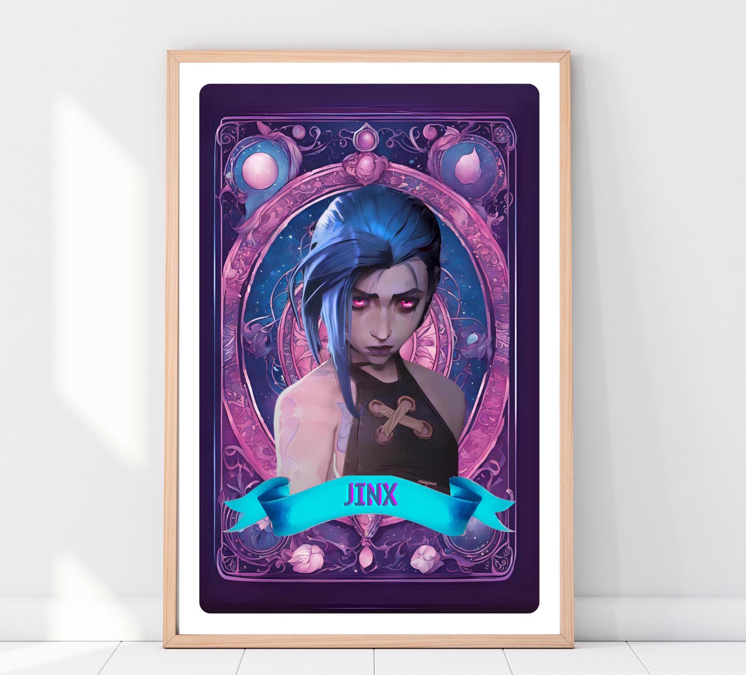 Arcane Poster | Jinx Tarot Poster | Tarot Poster | League of Legends ...
