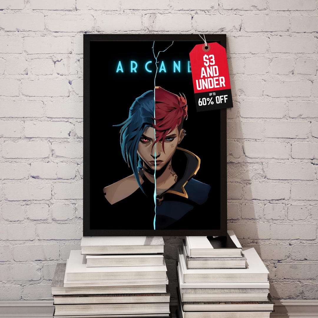 Arcane Poster | Jinx Tarot Poster | Tarot Poster | League of Legends ...