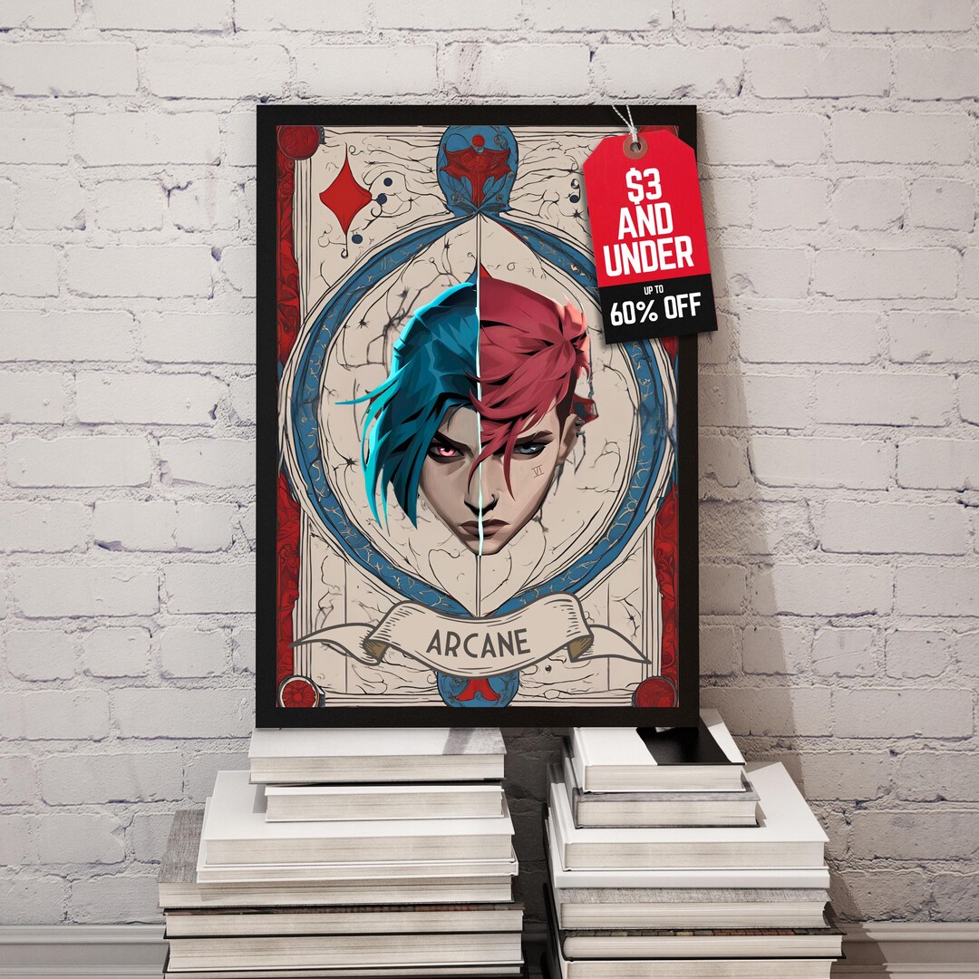 Arcane Poster | Jinx Tarot Poster | Tarot Poster | League of Legends ...