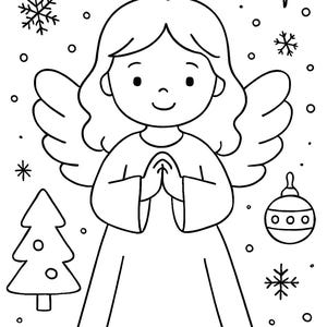 Christian Christmas Themed Coloring Pages - Etsy