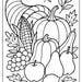 Thanksgiving Themed Coloring Pages - Etsy