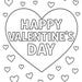 Valentine’s Day Themed Coloring Pages - Etsy