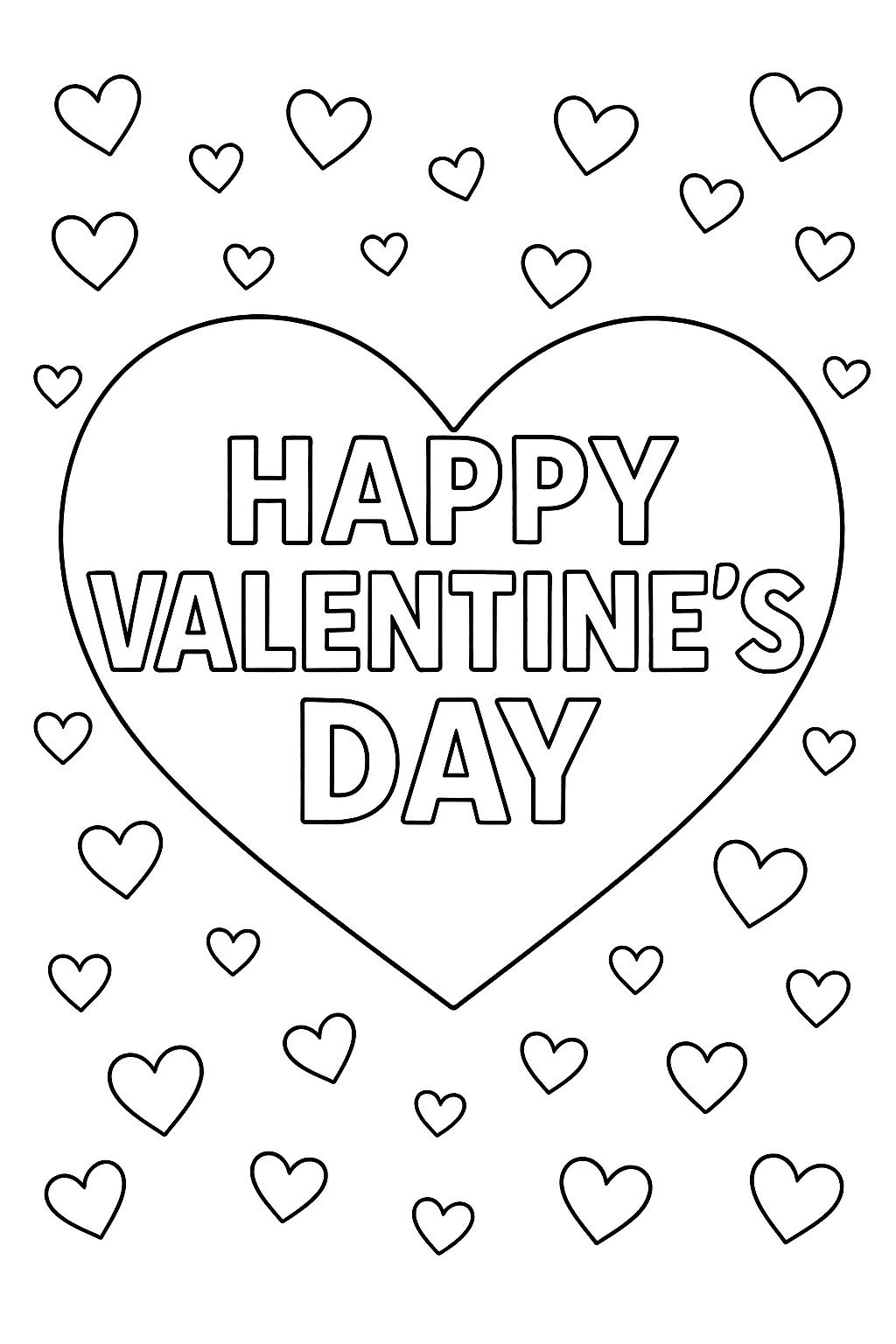 Valentine’s Day Themed Coloring Pages - Etsy