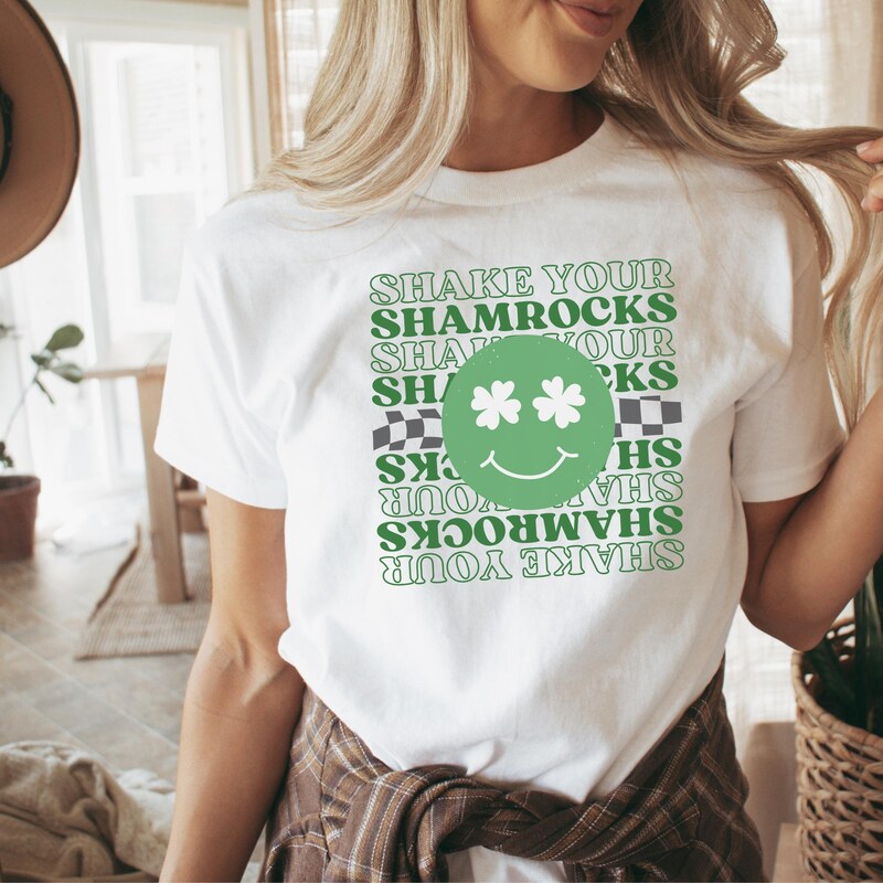 Shamrock Smiley Face - Etsy